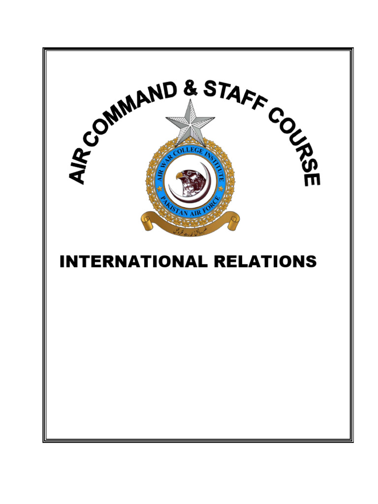 IR Phase-I | PDF | International Relations | Political Science