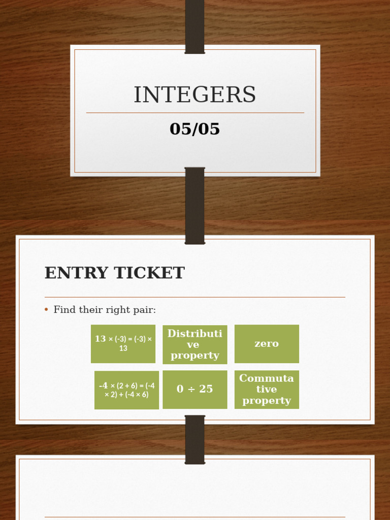 Maths Integers Bodmas | PDF