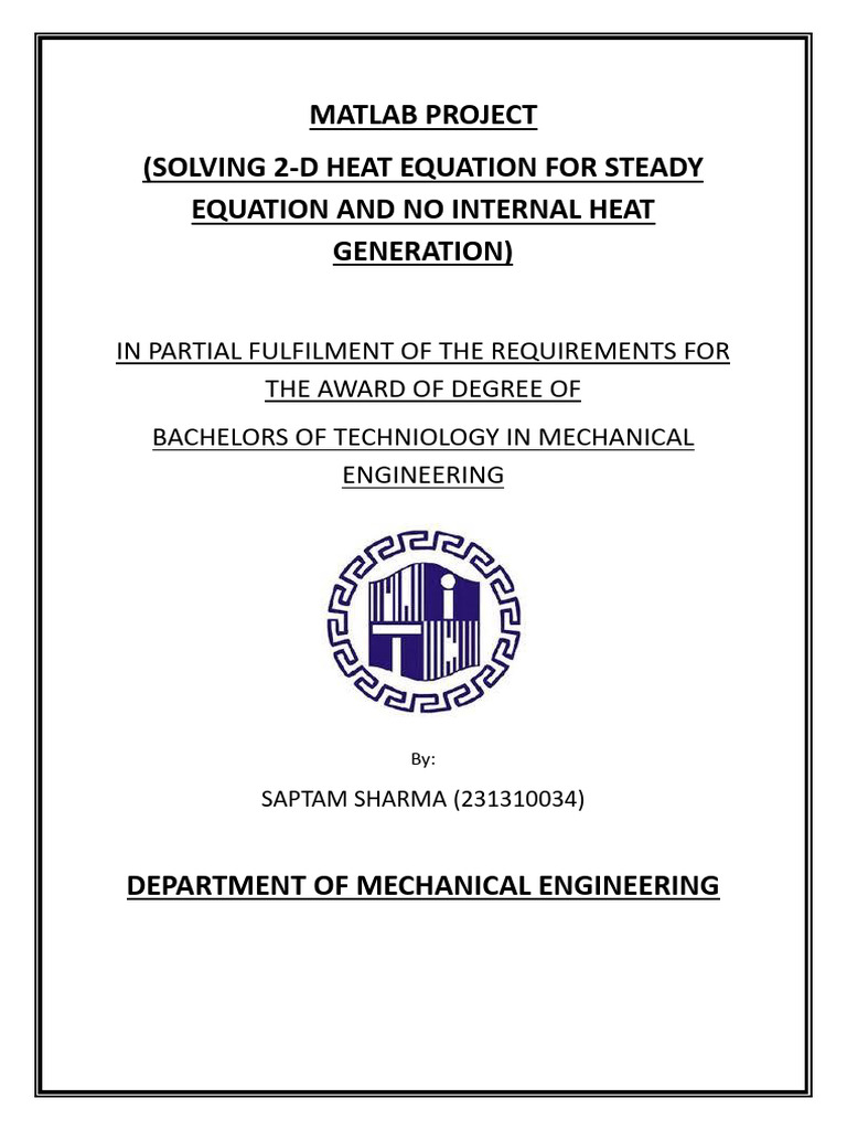 Final Matlab Project | PDF