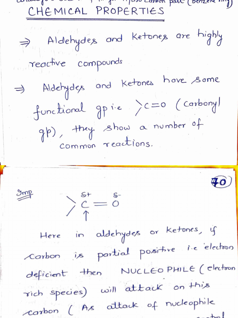 Nucleophilic Addition Reactions of Aldehydes - 1 | PDF