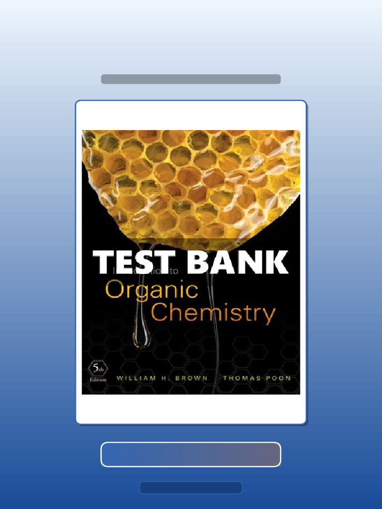 Test Bank for Organic Chemistry 5th Edition Brown | PDF | Science ...