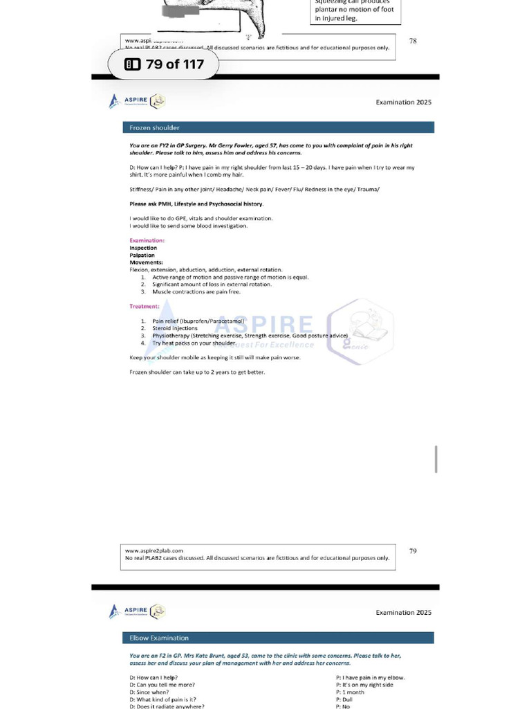 Ankle, Elbow and Shoulder | PDF