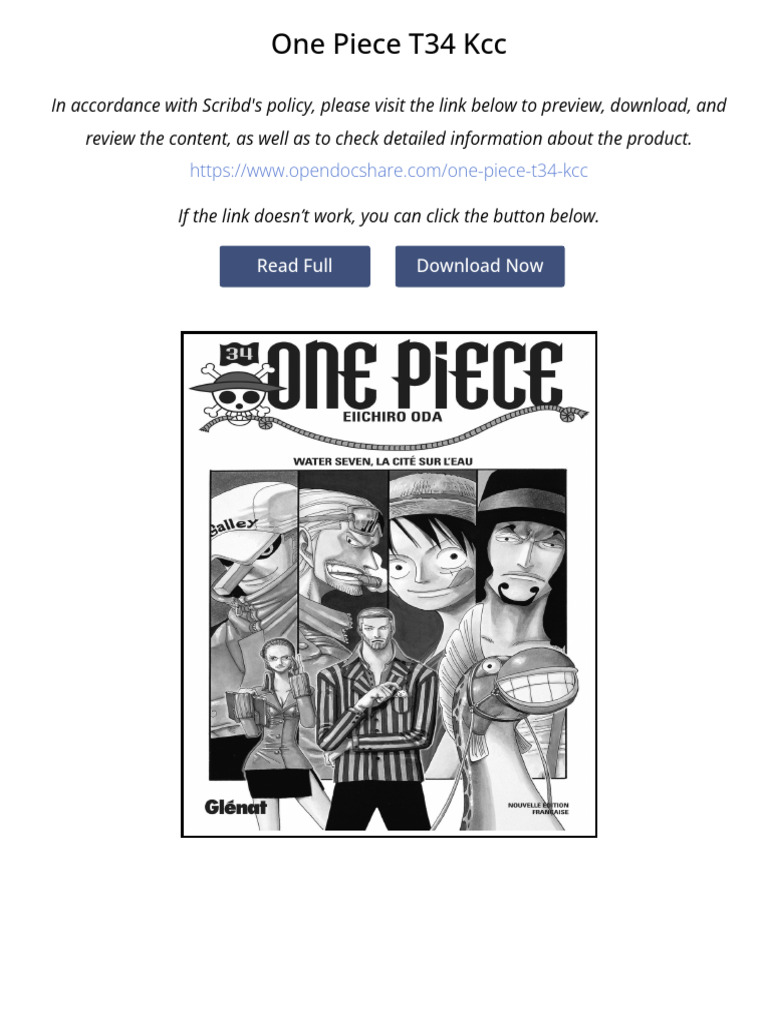 One Piece T34 Kcc | PDF