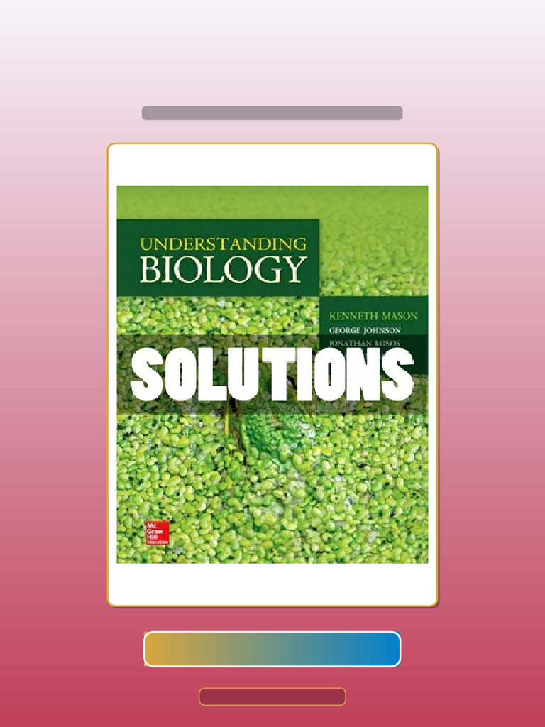 Test Bank for Understanding Biology 1 Ed Mason | PDF | Multiple Choice ...