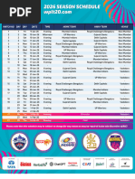 IPL 2023 Schedule and Match List PDF | PDF | Cricket | Cricket Competitions
