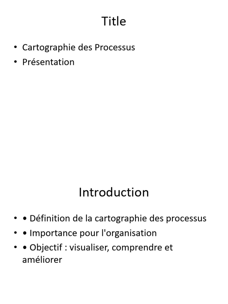 Guide de la cartographie des processus | PDF