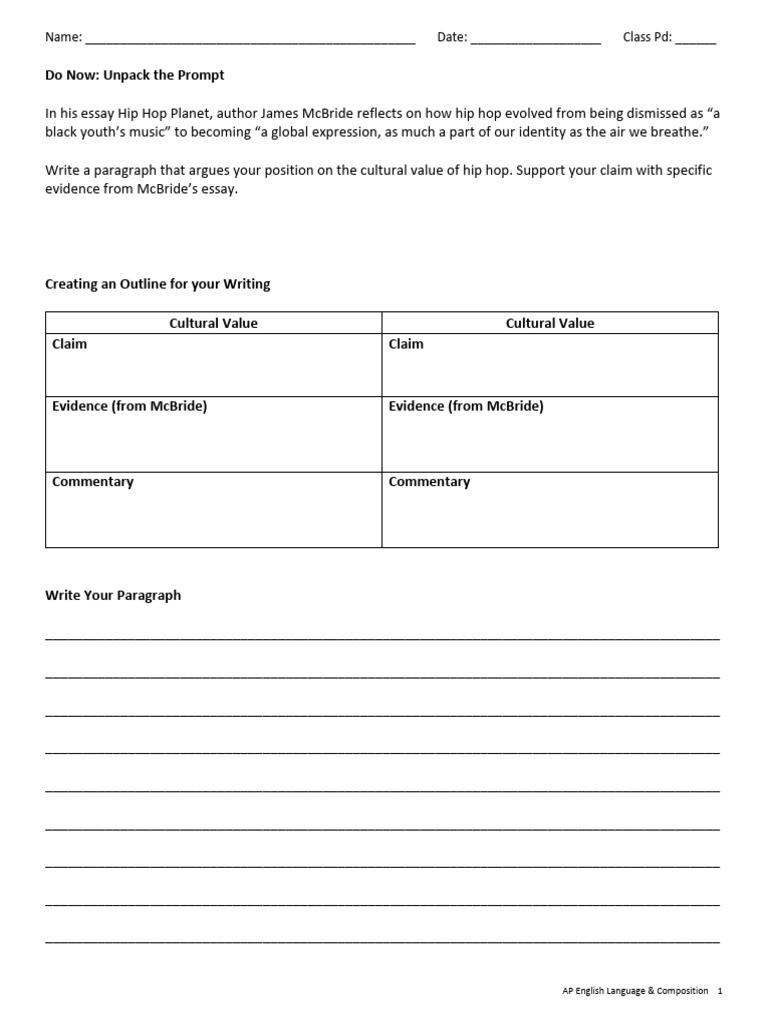 Unit2 Lesson06 4.a Student Handout | PDF