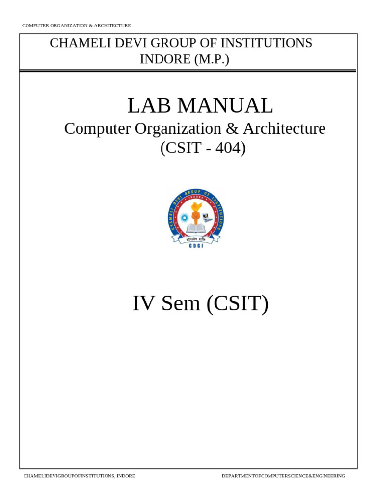 COA Lab Manual[1] | PDF | Logic Gate | Pointer (Computer Programming)