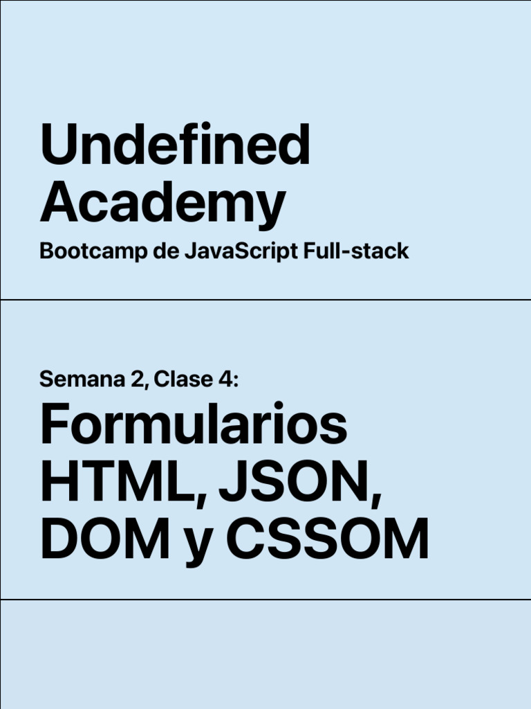 ⛺️ Bootcamp — Semana 2, Clase 4_compressed | PDF | Modelo de objeto de ...