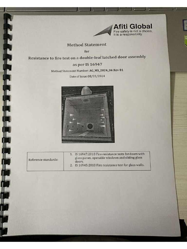 Fire Test On Glass Door | PDF