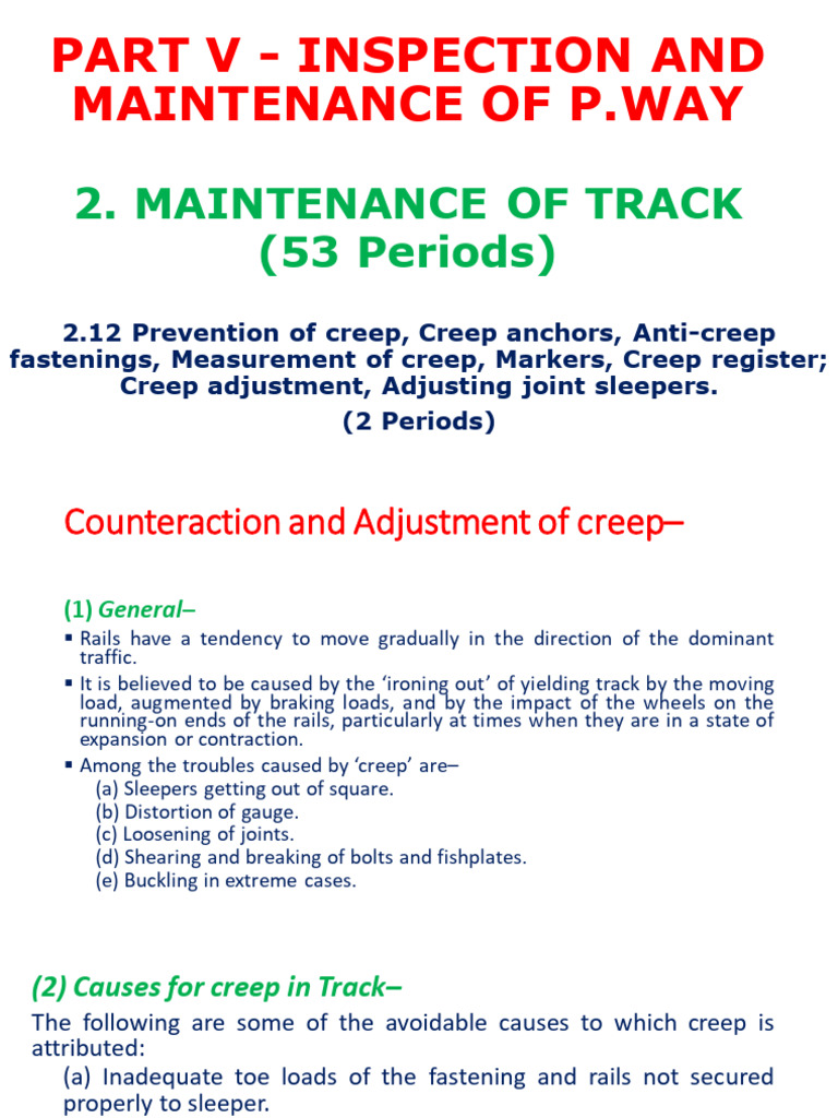 2.12_Prevention of Creep, Creep Anchors, Anti-creep Fastenings ...