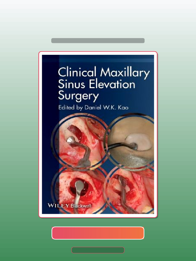 Test Bank for Clinical Maxillary Sinus Elevation Surgery | PDF ...
