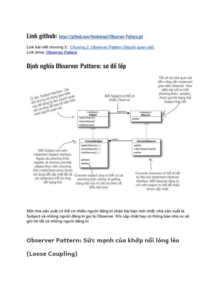 Observer Pattern | PDF