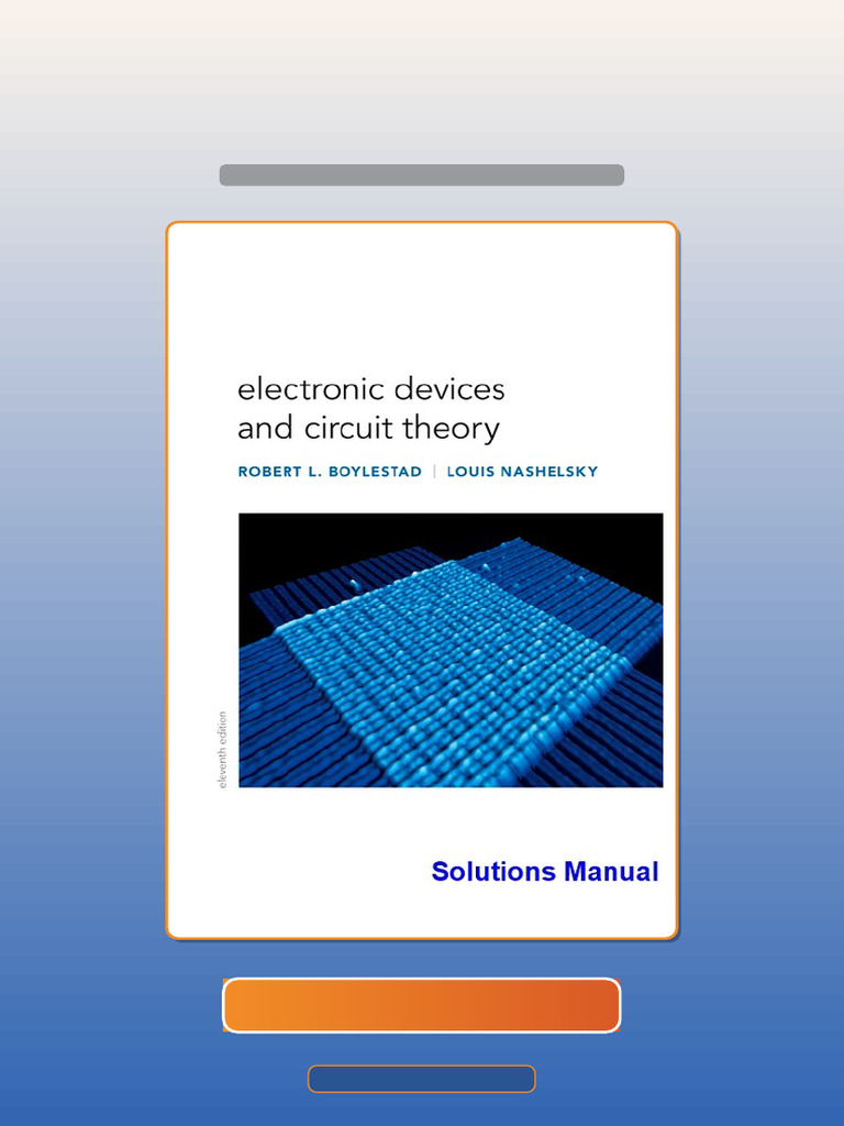 Test Bank for Electronic Devices and Circuit Theory 11th Edition ...