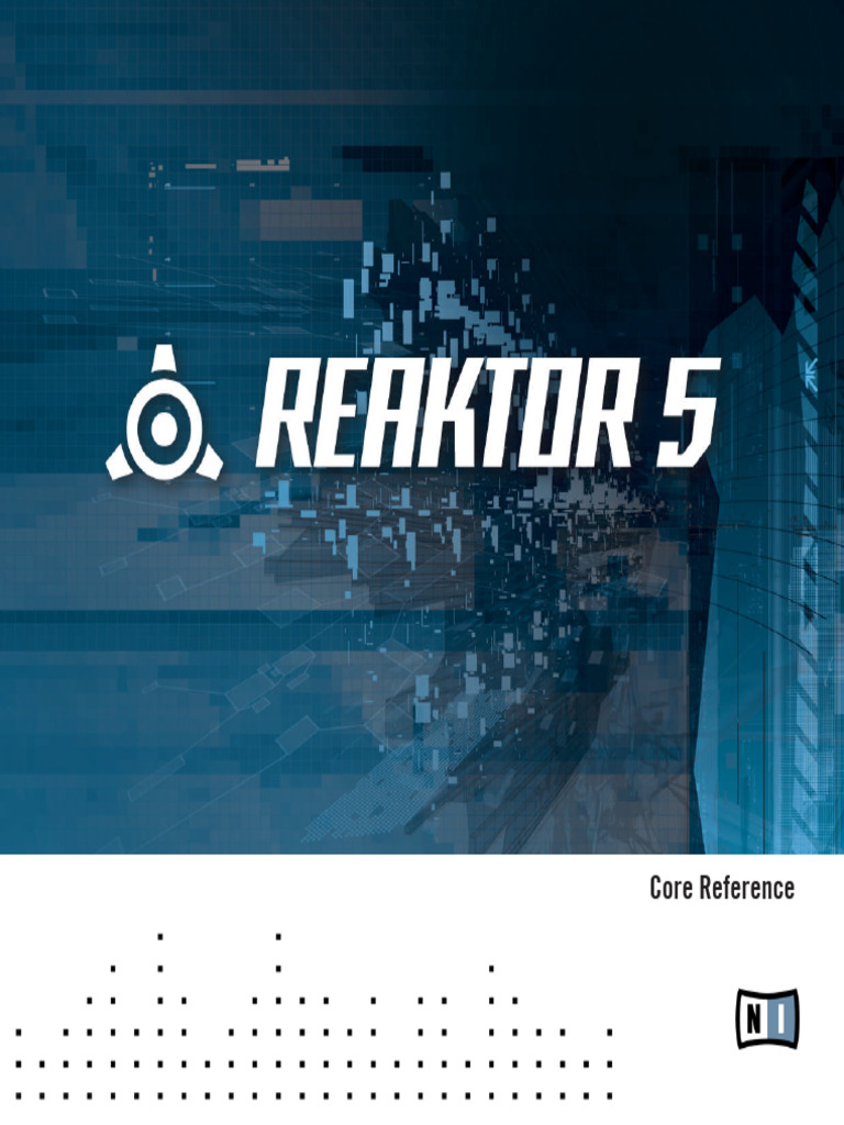 Reaktor 5 Core Reference English | PDF | Filter (Signal Processing ...