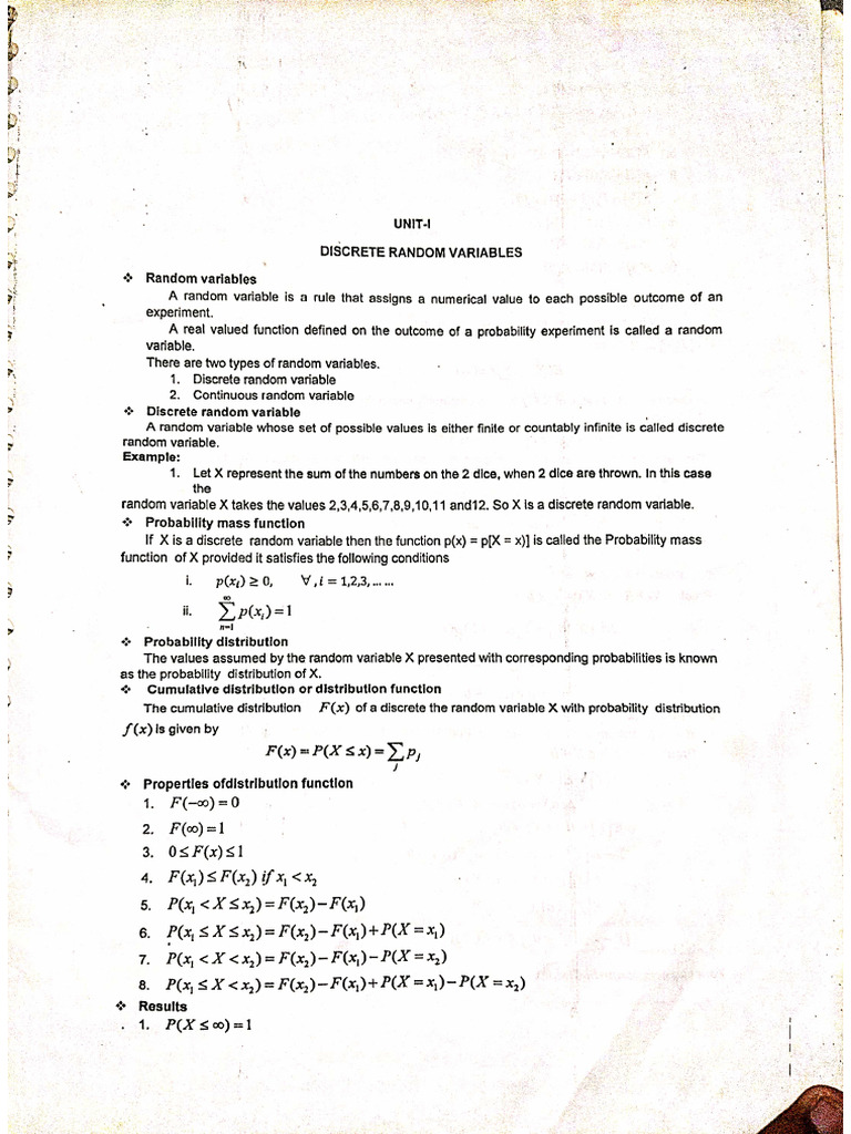 Probability and Random Variables | PDF
