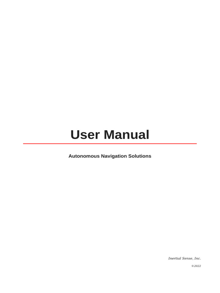 Inertial Sense Docs | PDF | Inertial Navigation System | Navigation
