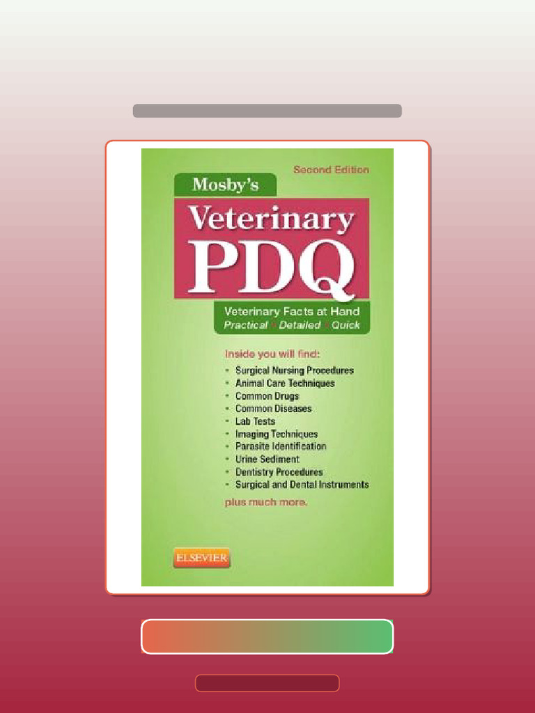 Test Bank for Mosbys Veterinary PDQ 2nd Edition | PDF | Multiple Choice ...