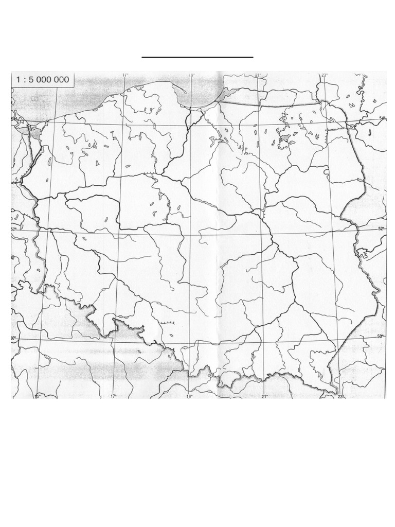 Mapa Konturowa Polski | PDF