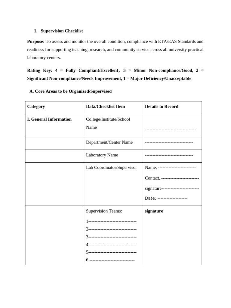 lab checklist | PDF | Personal Protective Equipment