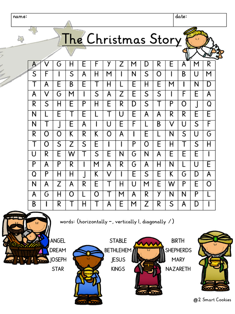 Christmas Story Word Search | PDF
