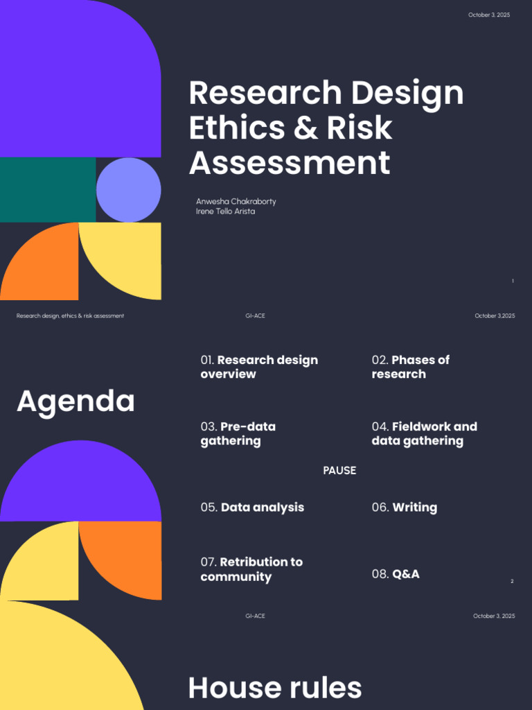 Research Design & Ethics in Studies | PDF | Risk | Risk Assessment