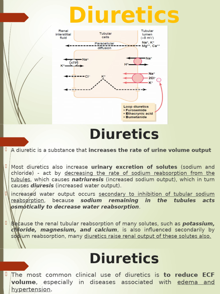 4 Diuretics, dialysis | PDF | Kidney