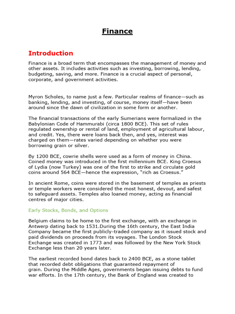 Finance Research Project | PDF | Investment Banking | Banks