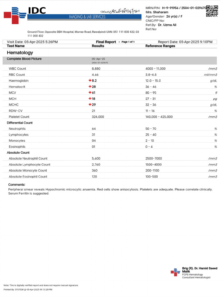 Patient Report PDF | PDF