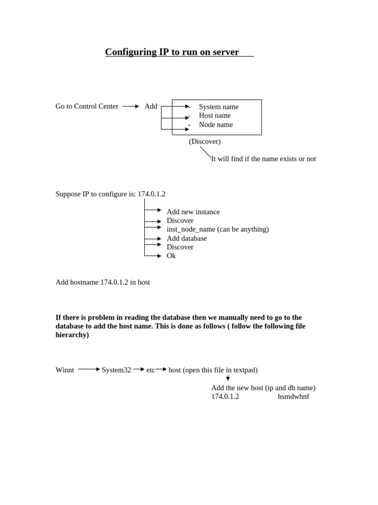 Configuring Ip On Server | PDF