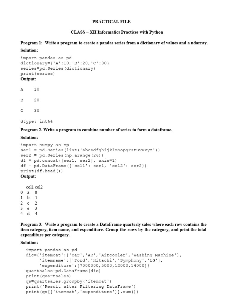 ip practical file | PDF