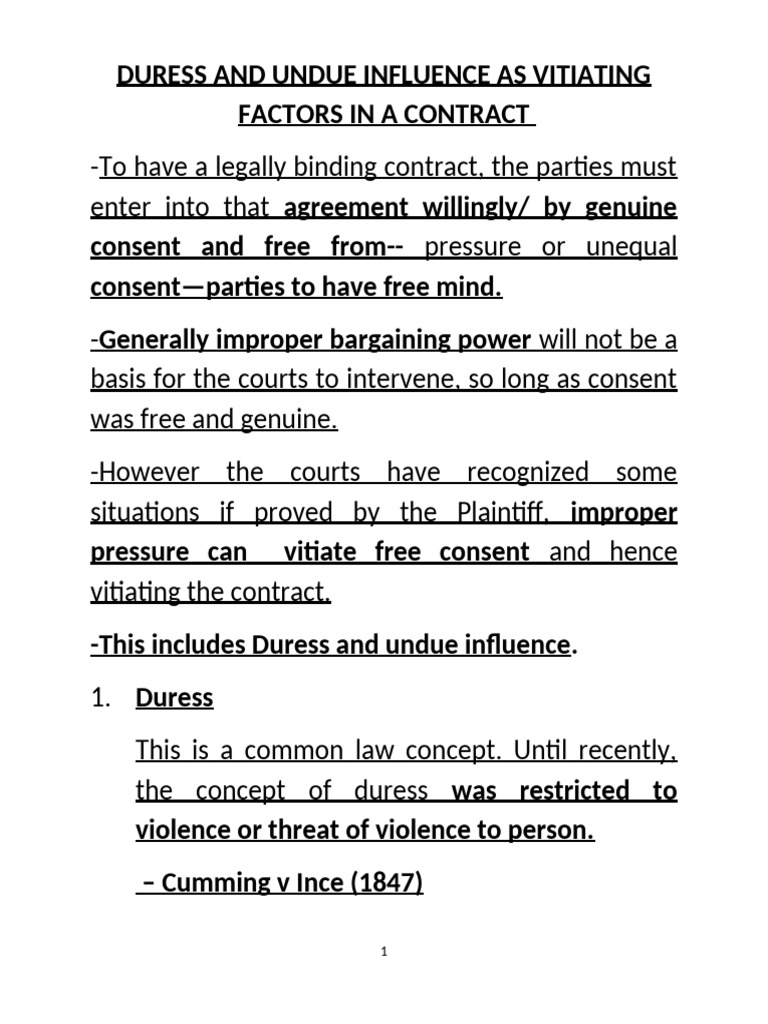 Dures and Undue Influence --Jan.2014 (1) | PDF | Justice | Crime & Violence