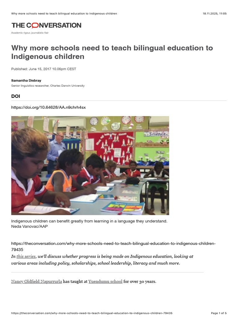 2 - Why More Schools Need To Teach Bilingual Education To Indigenous ...