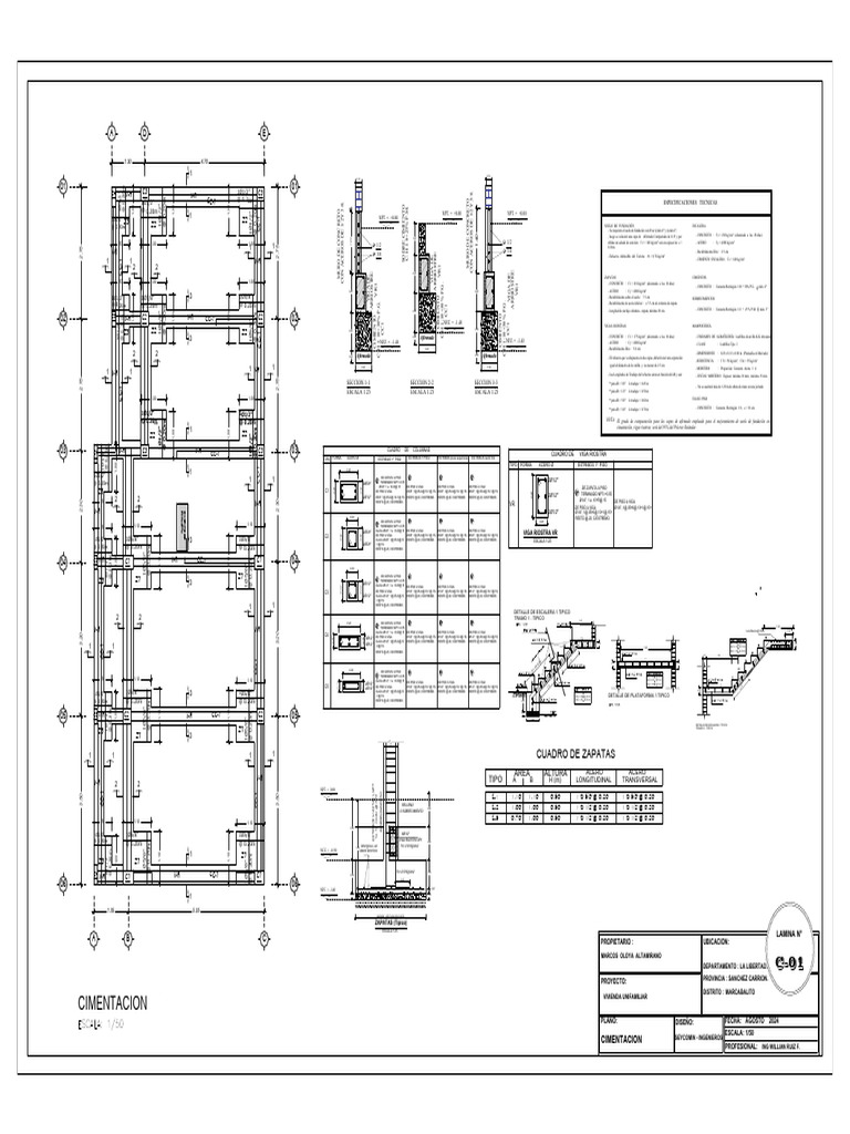 Plano de Cimentacion Oloya Villanueva_11_3676_b66be511.Sv$-Model | PDF ...