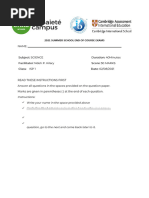 JCE Integrated Science Paper 2 Exam | PDF | Waves | Force