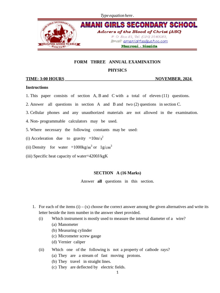 Physics Form III | PDF | Physical Sciences | Physical Phenomena