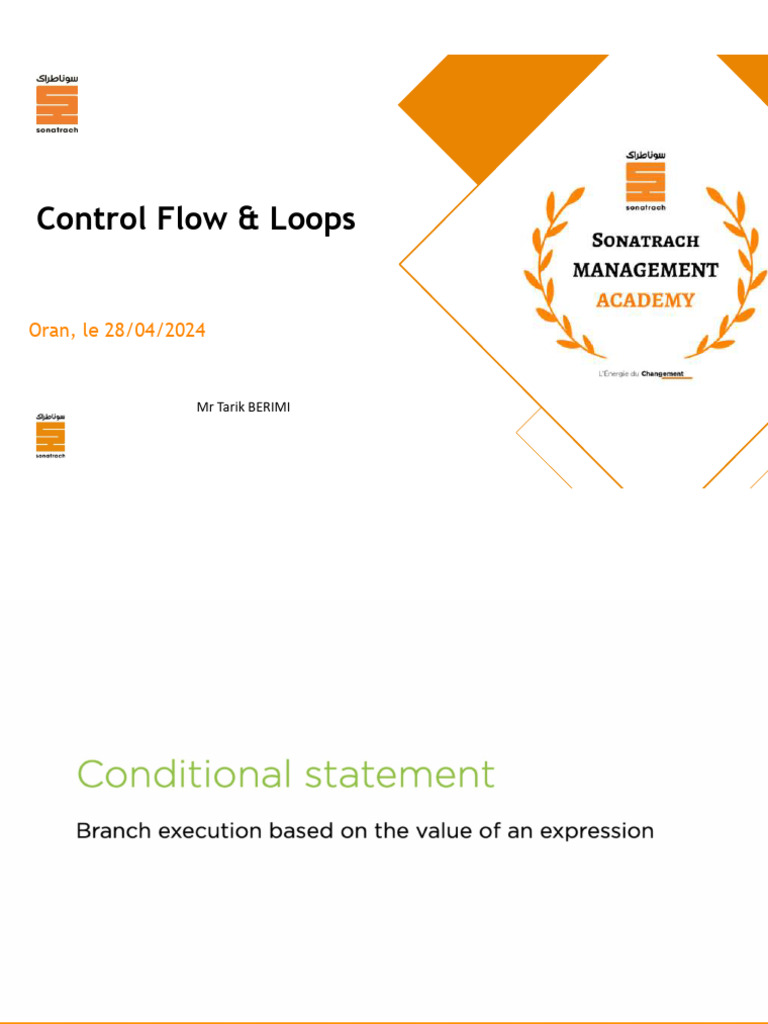 3 - Control Flow & Loops | PDF