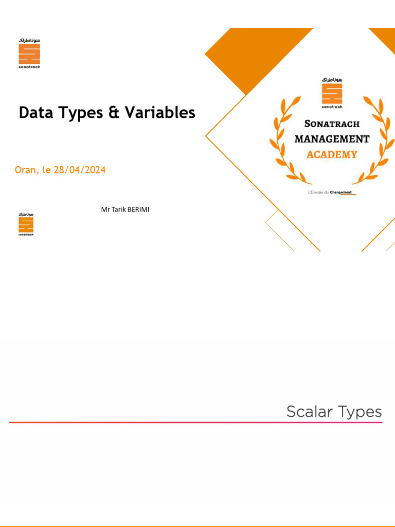 2 - Data Types & Variables | PDF