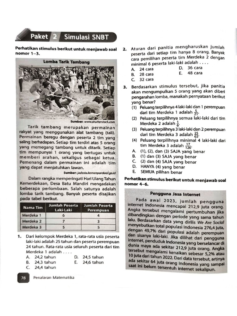 P2 SNBT PM | PDF