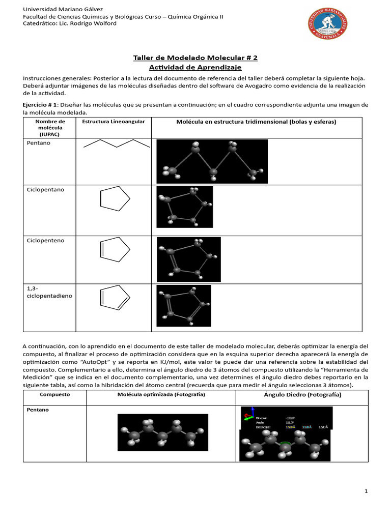 Taller 2 | PDF | Alqueno | Isómero