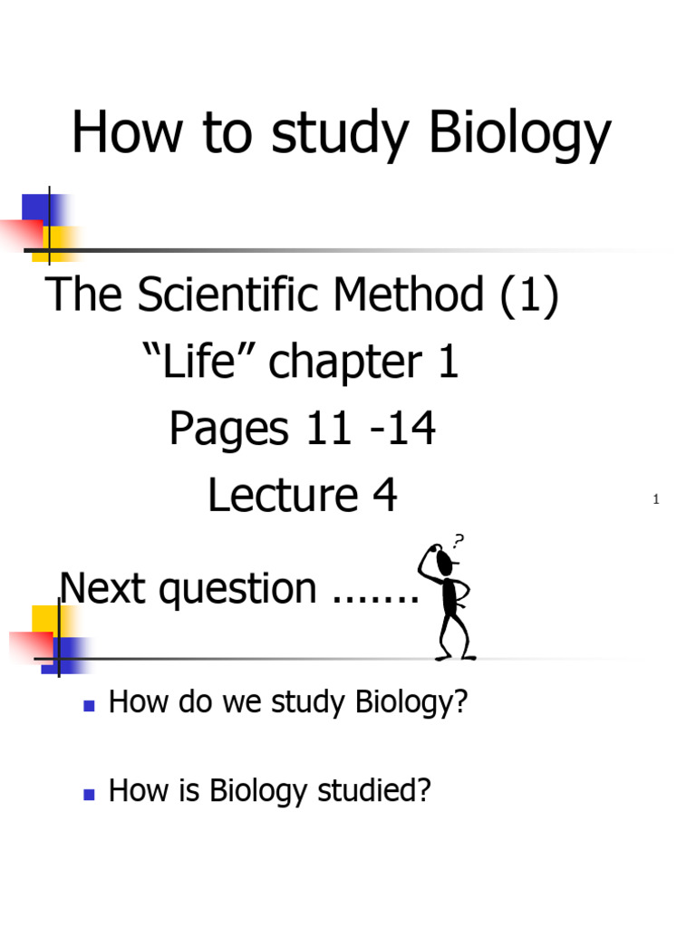 Study Biology with the Scientific Method | PDF