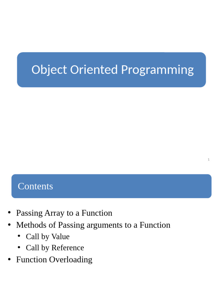 Lec 2-OOP | PDF | Parameter (Computer Programming) | Control Flow