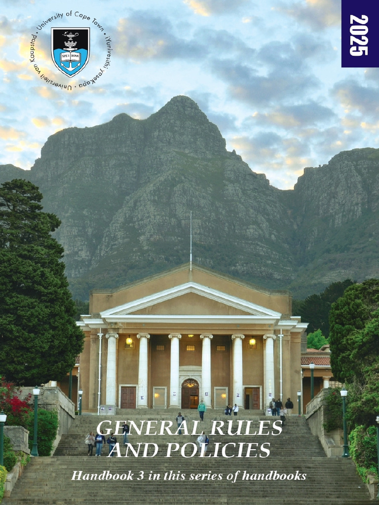 UCT Rulebook 2025 | PDF | Thesis | Academic Degree