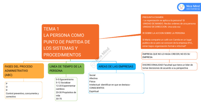 Tema 1 La Persona Como Punto de Partida de Los Sistemas y Procedimientos Admin | PDF