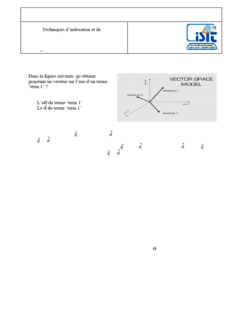Questions et exercices sur le modèle vectoriel | PDF | Mathématiques ...