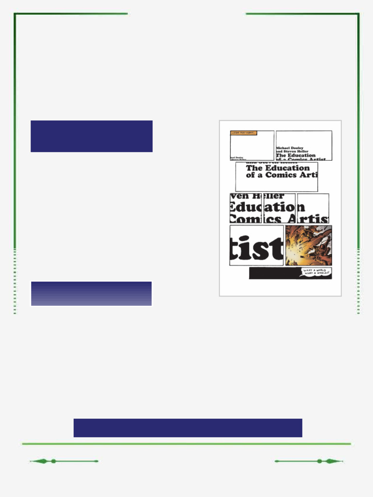 The Education Of A Comics Artist 1st Edition Michael Dooley ebook redesigned version 2026 | PDF ...