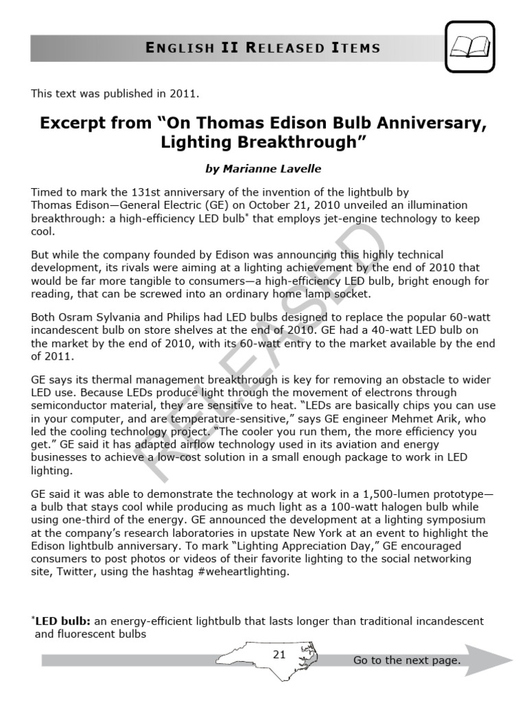 LED Bulb Innovations Since Edison | PDF | Compact Fluorescent Lamp ...