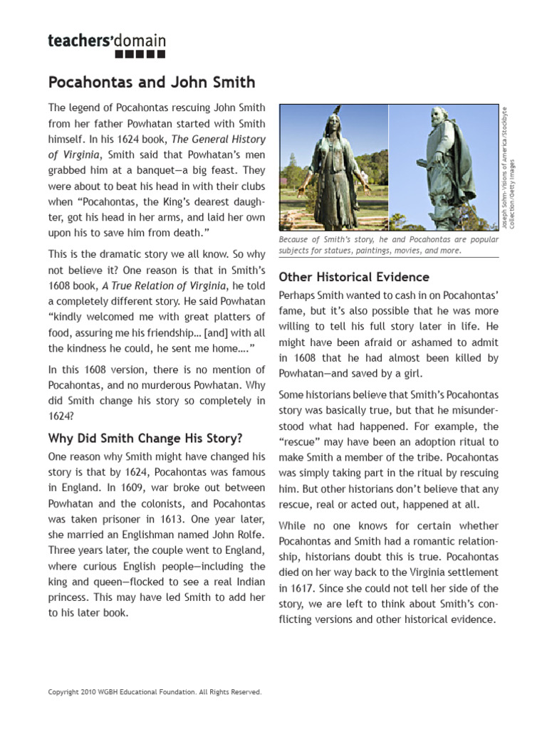 All About Pocahontas | PDF | English Colonization Of The Americas