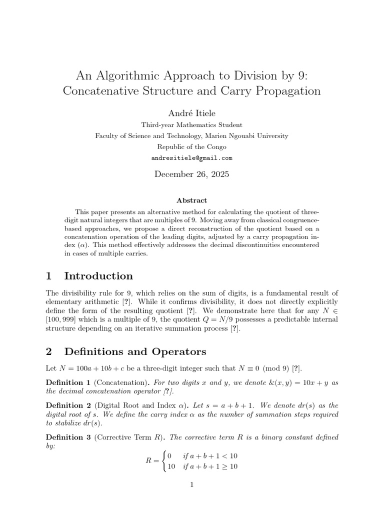 Anglais version divmul9 algorithme d’Itiele | PDF | Summation | Mathematics