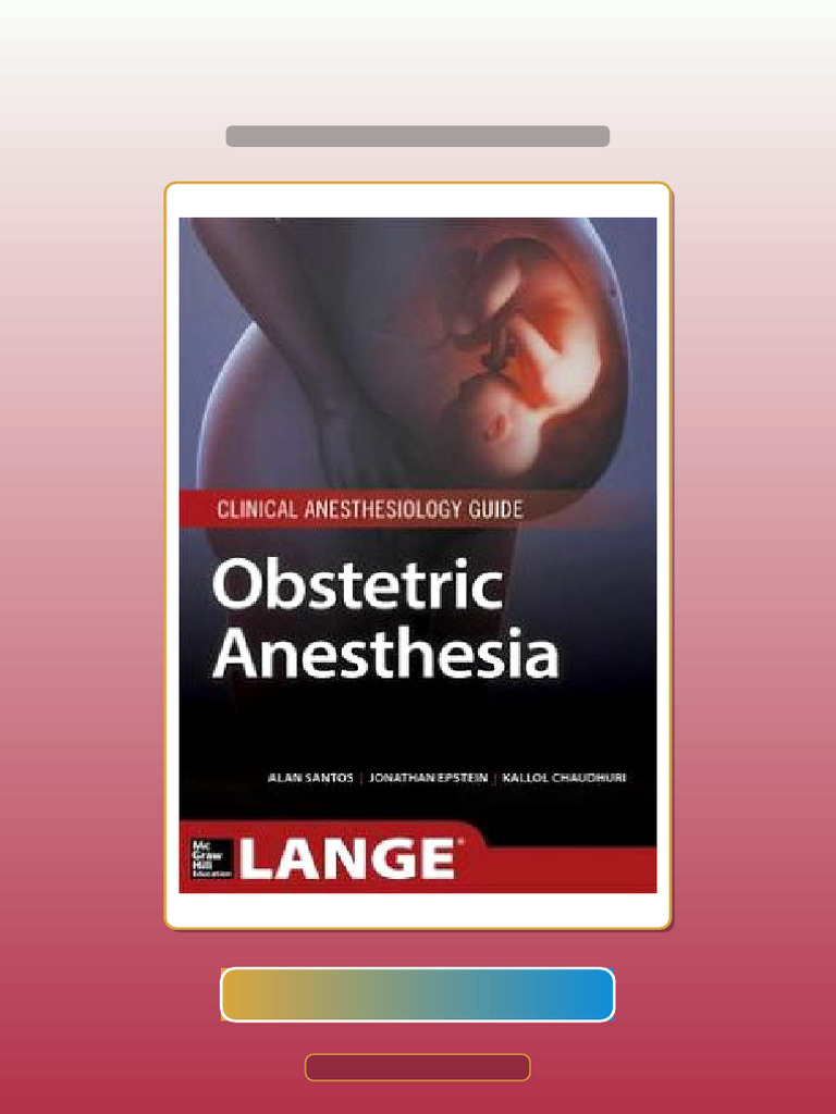 Test Bank for Obstetric Anesthesia | PDF | Gynaecology | Anesthesia